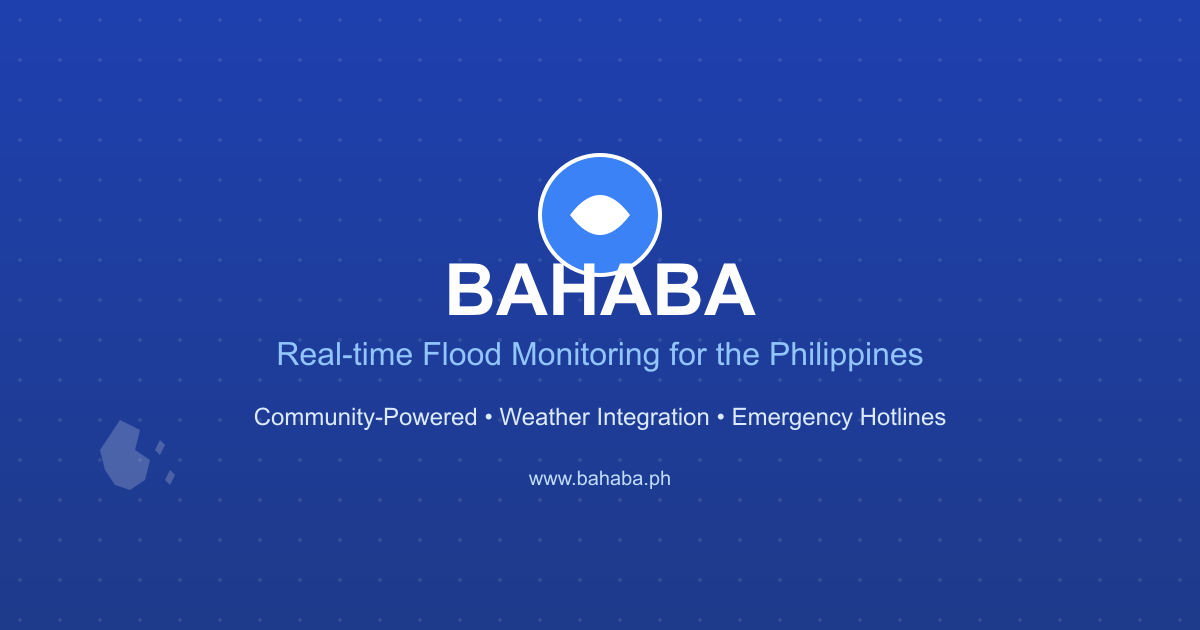 Help & FAQ - BAHABA | Real-time Flood Monitoring Philippines